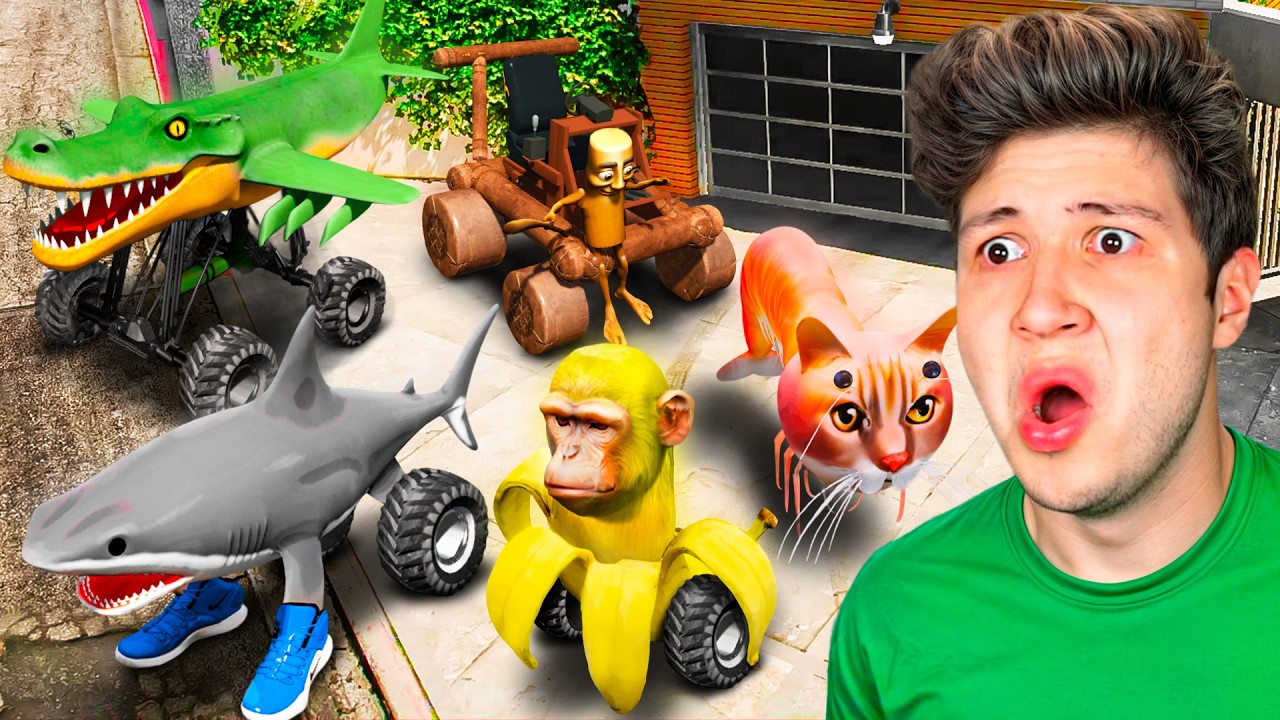 ROBANDO COCHES de ITALIAN BRAINROT en GTA 5! 🚘🦈 (Mods) - YouTube