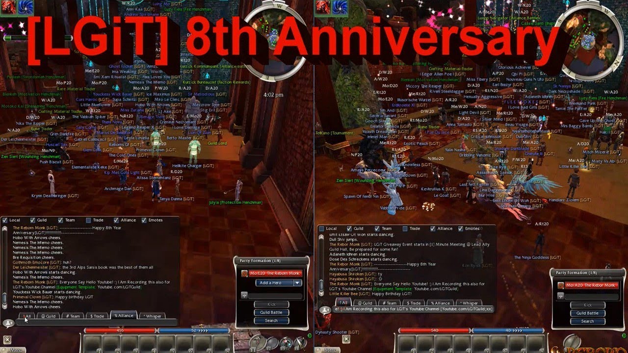 [LGiT] 8th Anniversary Giveaway - Largest Guild Wars Guild - YouTube