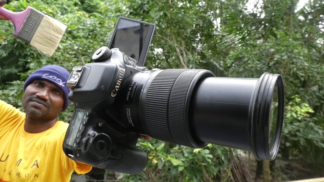 ASMR / DSLR 80D CAMERA CLEANING with BIG BRUSH, - YouTube