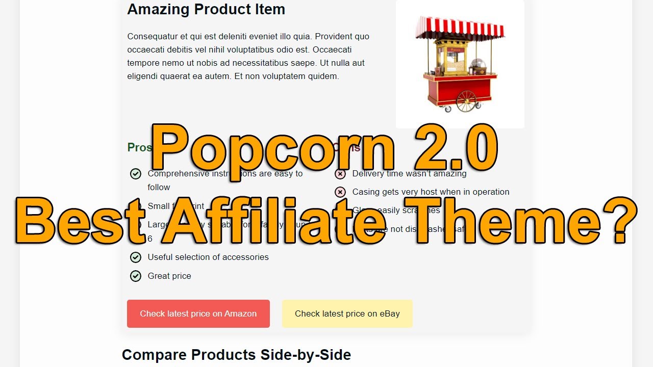 Is Popcorn Theme 2.0 the Best Affiliate Theme for WordPress? - YouTube