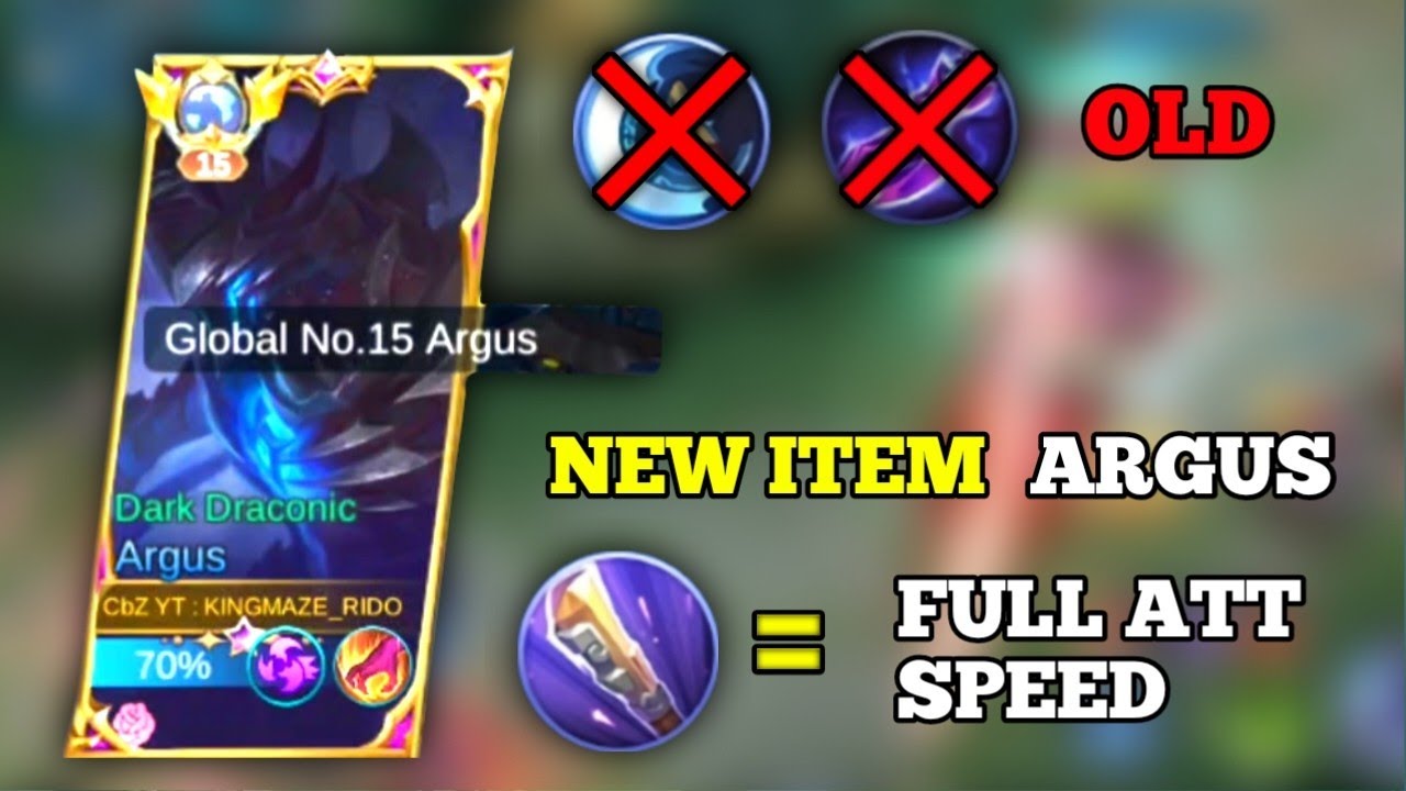 ARGUS NEW ITEM FULL ATT SPEED TO DESTROY TANKY ENEMY!!! BEST BUILD ...