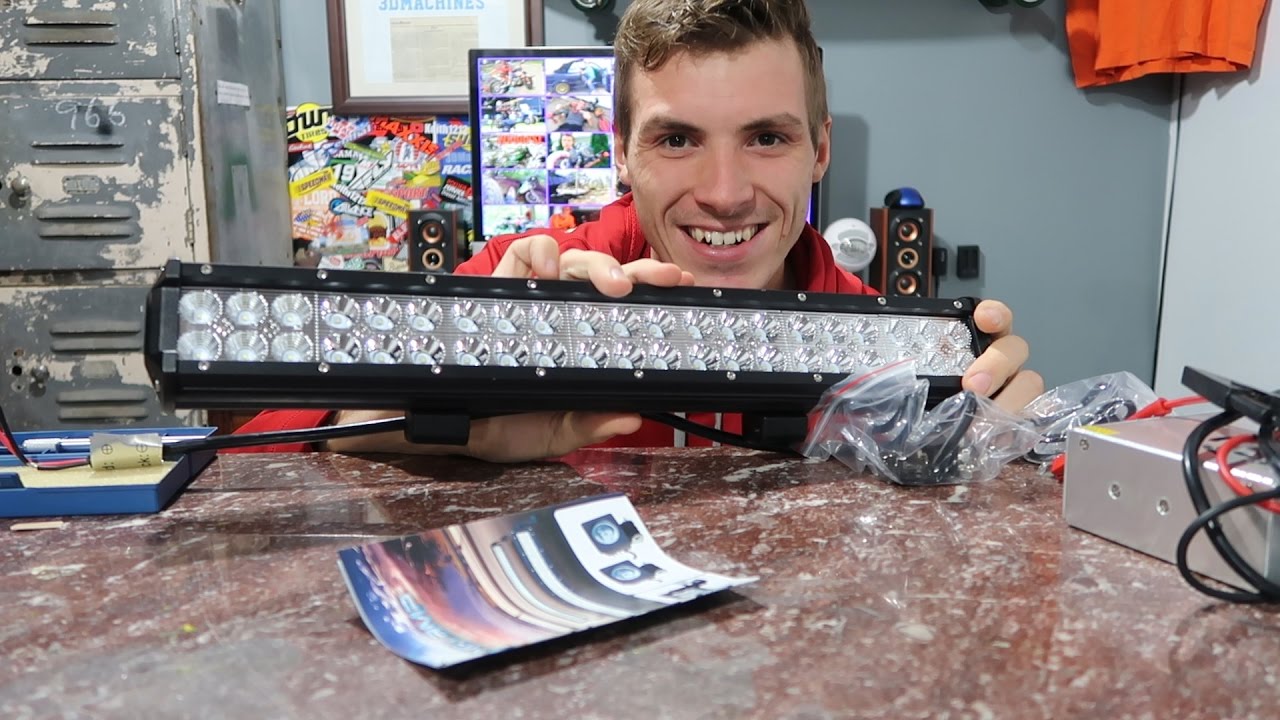 NEW SHOP LIGHT BAR! - Nilight 20 Inch 126W Led Light Bar - YouTube