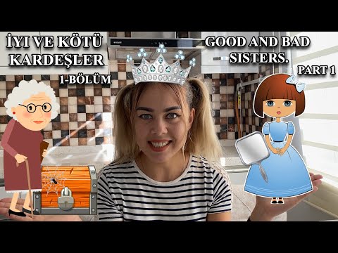 İyi ve kotu kardesler - Good and bad sisters. #turkish #ingilizce #çocuk #masal #turkiya 