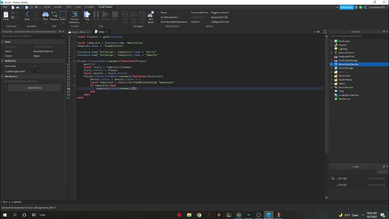How to make a LeaderBoard Script for your roblox game!!1 - YouTube