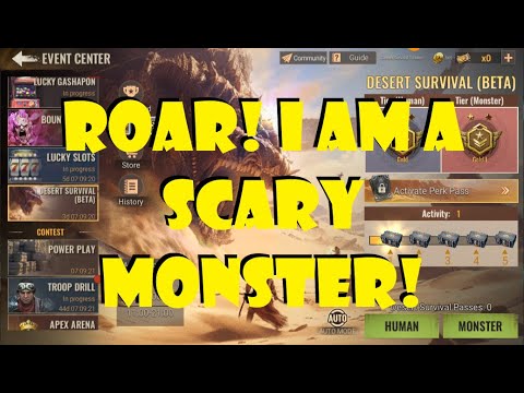Roar! I Am A Scary Monster! - YouTube