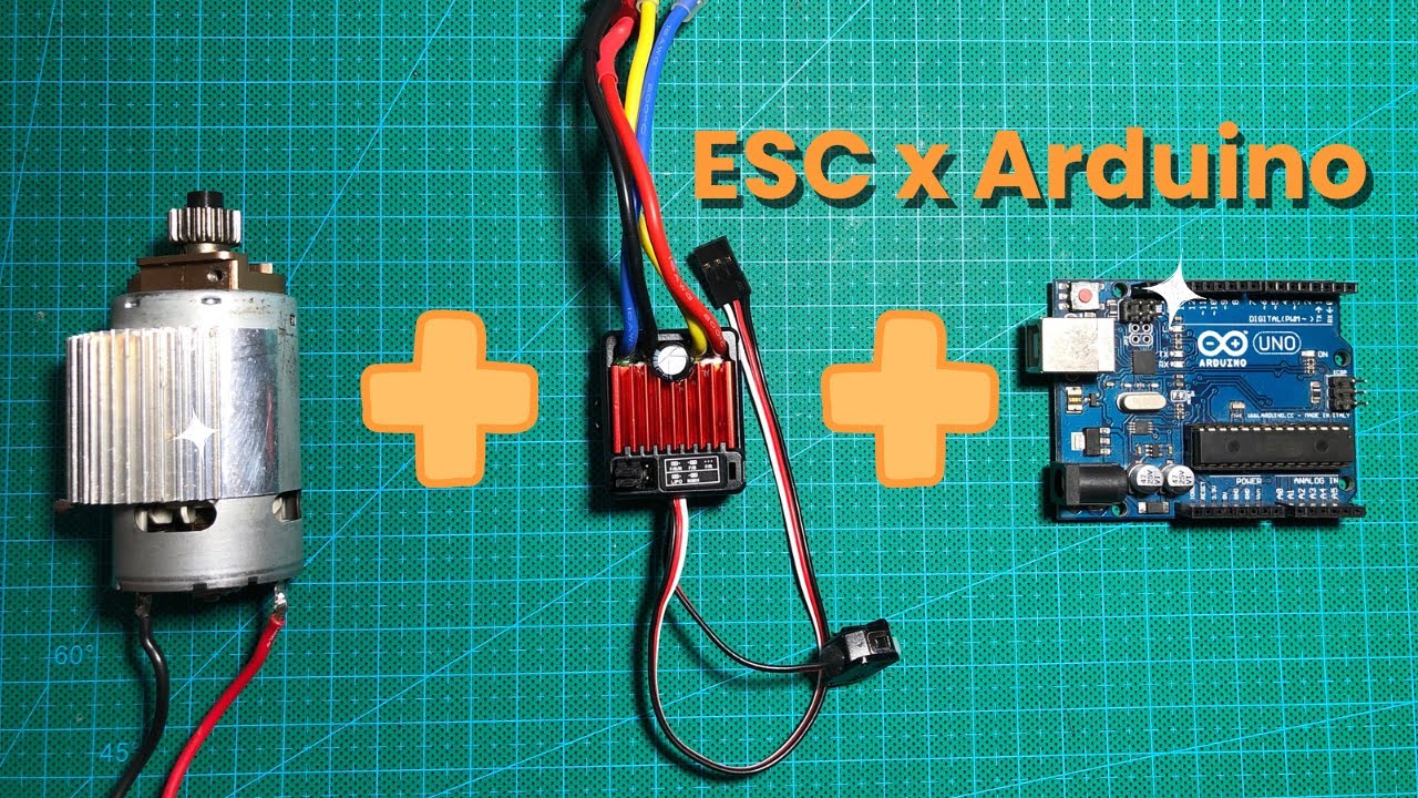 Arduino Esc Control Made Easy Bidirectional Brushed Esc Tutorial