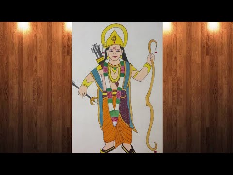 How to Draw Lord Ram Full Step by Step Drawing #artbypushpam - YouTube