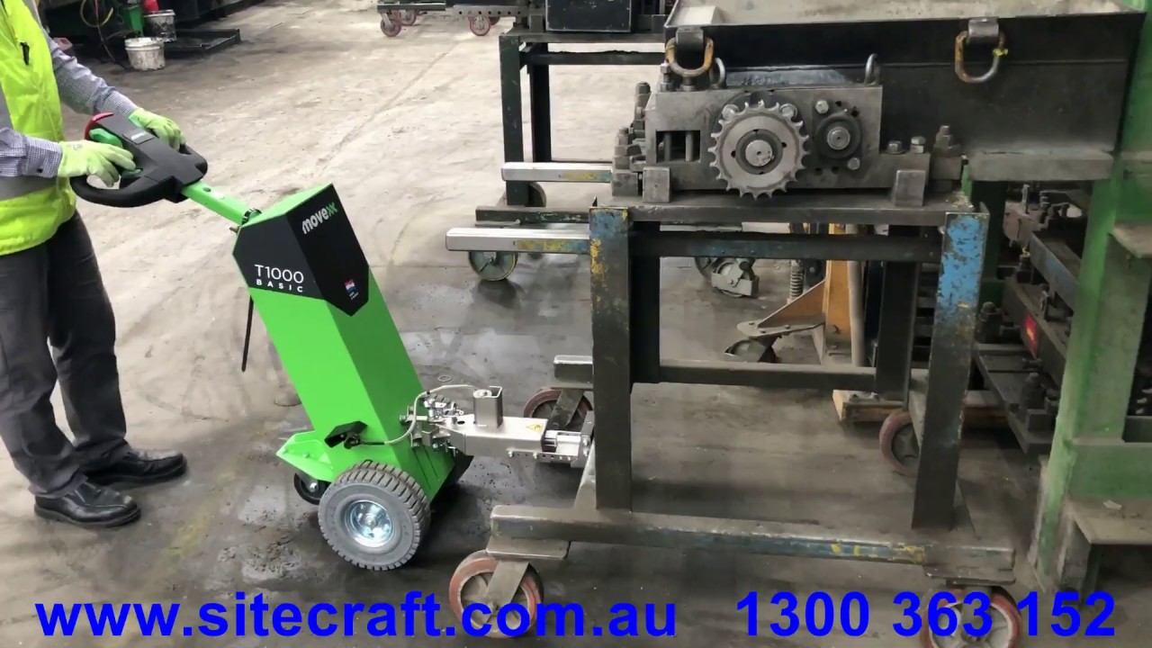 Movexx T1000-Basic Industrial Trolley Mover - YouTube