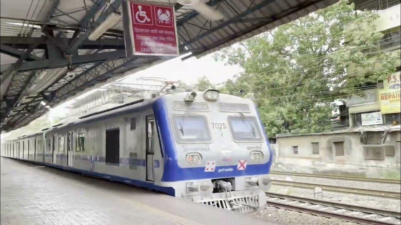 AC local at dombivali station - YouTube