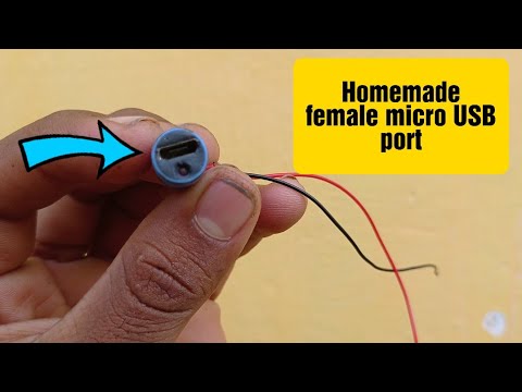 Homemade female micro USB /how to make female charging port/diy micro ...