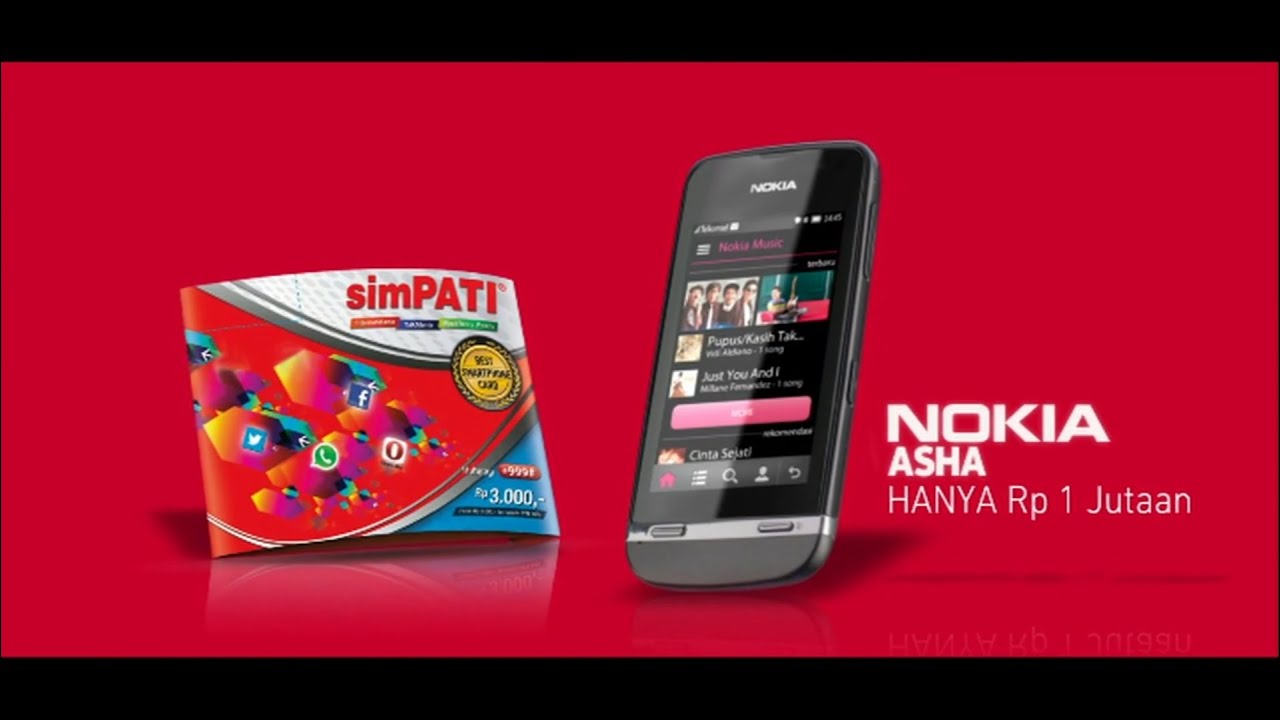 Iklan Telkomsel - simPATI bundling Nokia Asha (2013) - YouTube