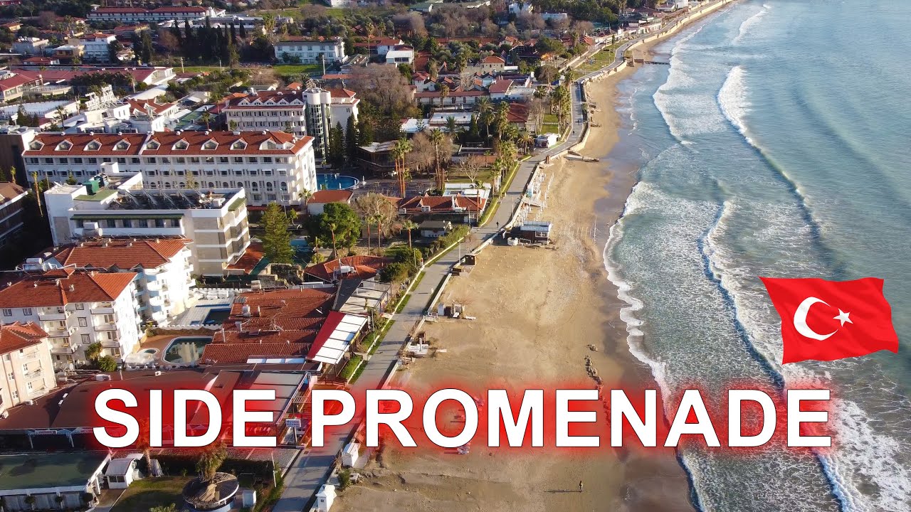 SIDE Promenade. Strand. Meer. Hotels. Türkei im Winter #antalya #side # ...
