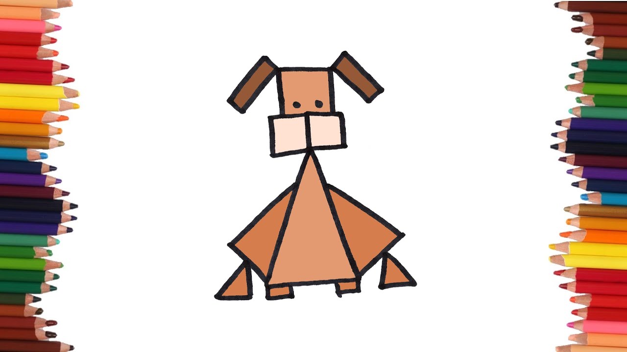 como dibujar un perro fácil y rápido | Dibujos faciles - YouTube