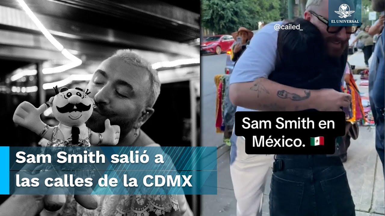 A pocas horas de su concierto, Sam Smith se paseó por las calles de la ...
