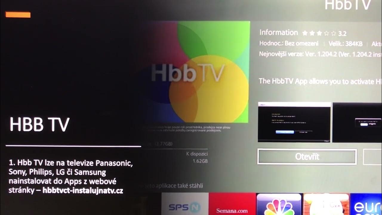 Hbb TV - instalace přes odkaz - YouTube