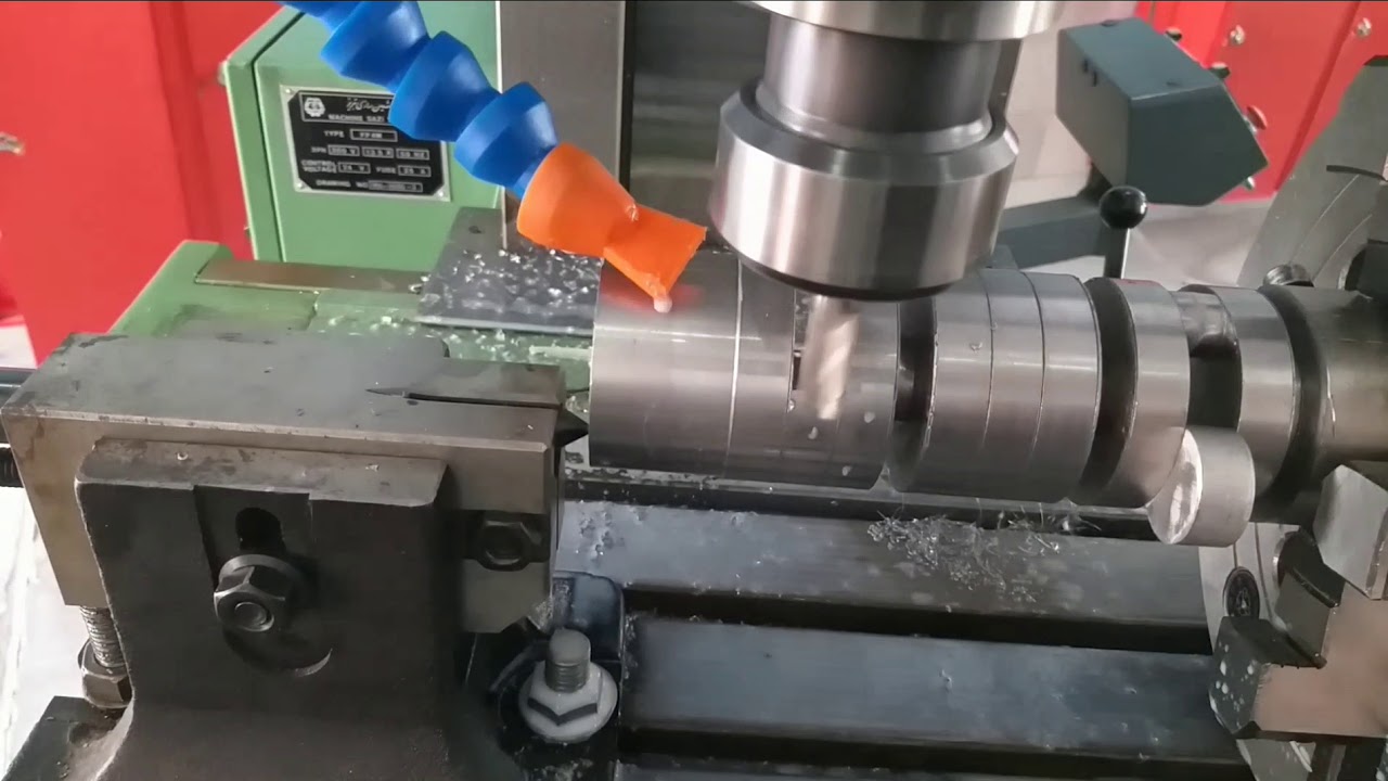 make a crankshaft by milling machine - YouTube