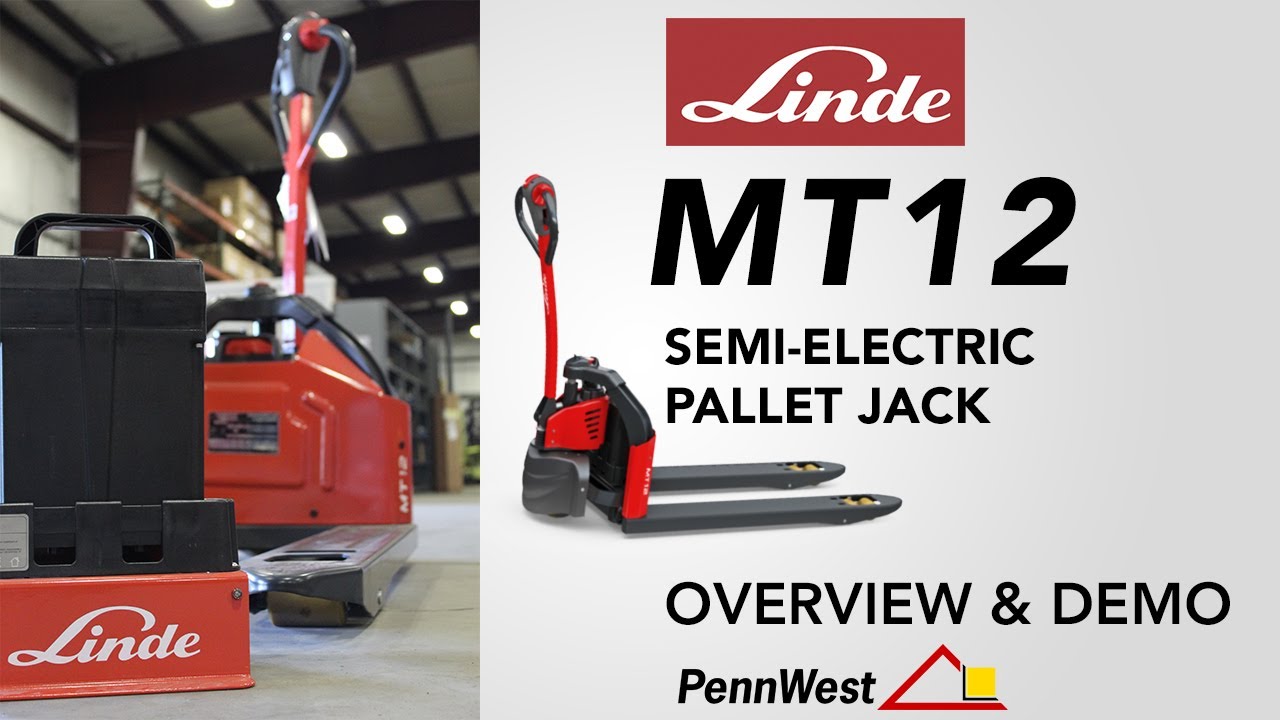 Linde MT12 Electric Pallet Jack Overview & Demo - YouTube