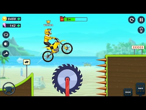 hill bike racing game - hill climb racing gameplay - YouTube