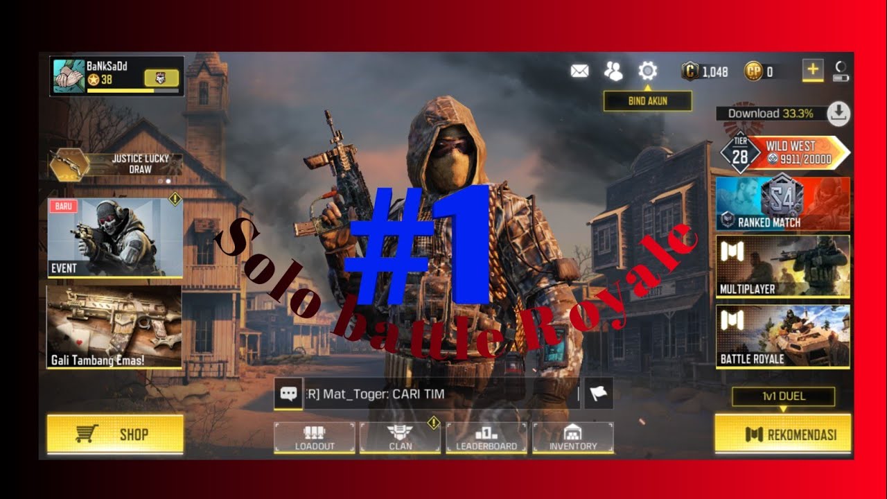 Battle royale gameplay COD mobile (beginner) - YouTube