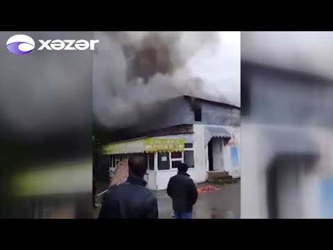 Ağsuda dəhşətli yanğın: Çörək sexi kül oldu