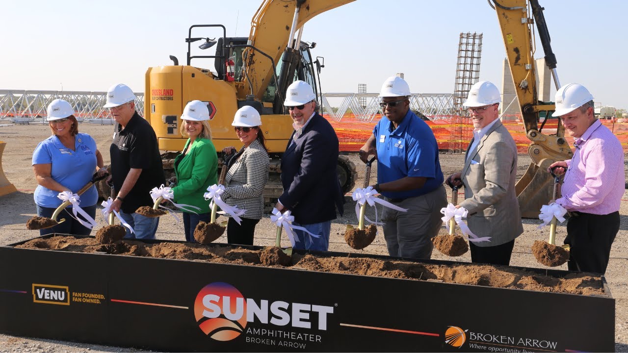 Sunset Amphitheater groundbreaking in Broken Arrow - YouTube