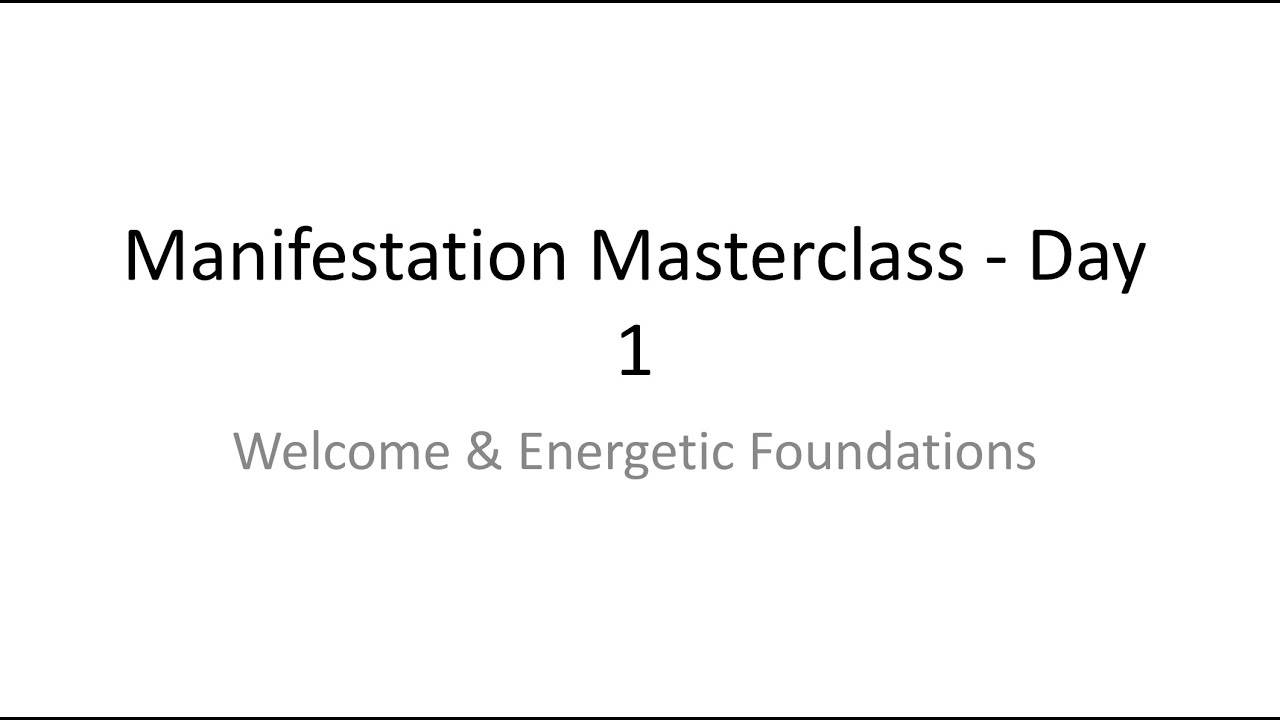 Spring Forward Masterclass Day 1 - YouTube