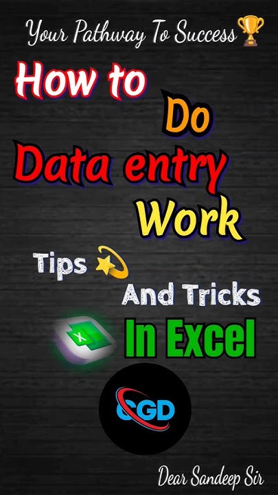 How to do data entry work in Excel tips and tricks #exceltips #tutorial #shortvideo - YouTube