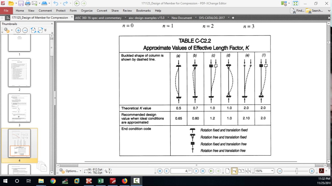 02 Steel Structure Design AISC-360-16- Design of Member for Compression ...