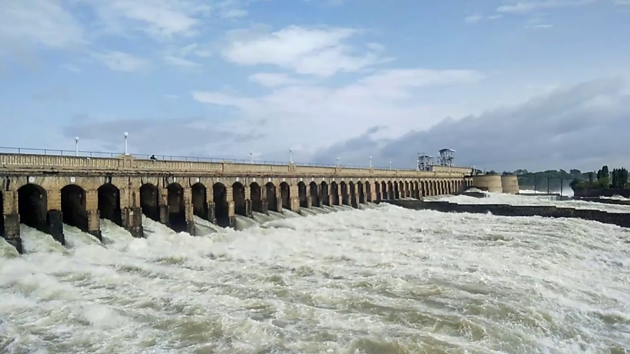 Kaveri river outflow from KRS dam on 17/8/2018 @9am around 1,30 ...