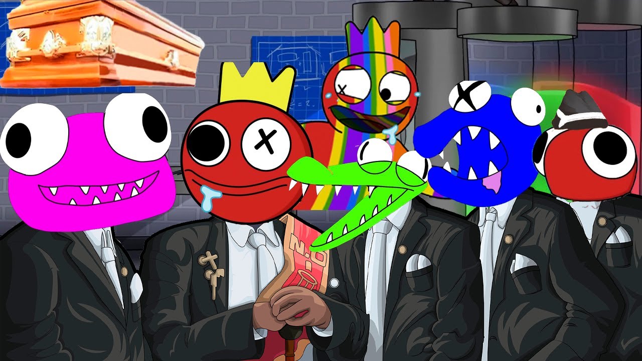 RAINBOW FRIENDS, but the COLORS are SWAPPED! Cartoon AnimationCOFFIN ...