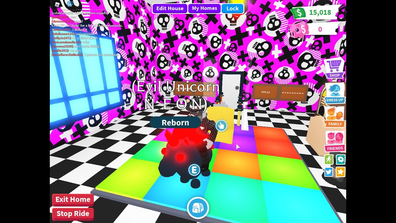 Roblox:Adopt me...making neon evil unicorn. - YouTube