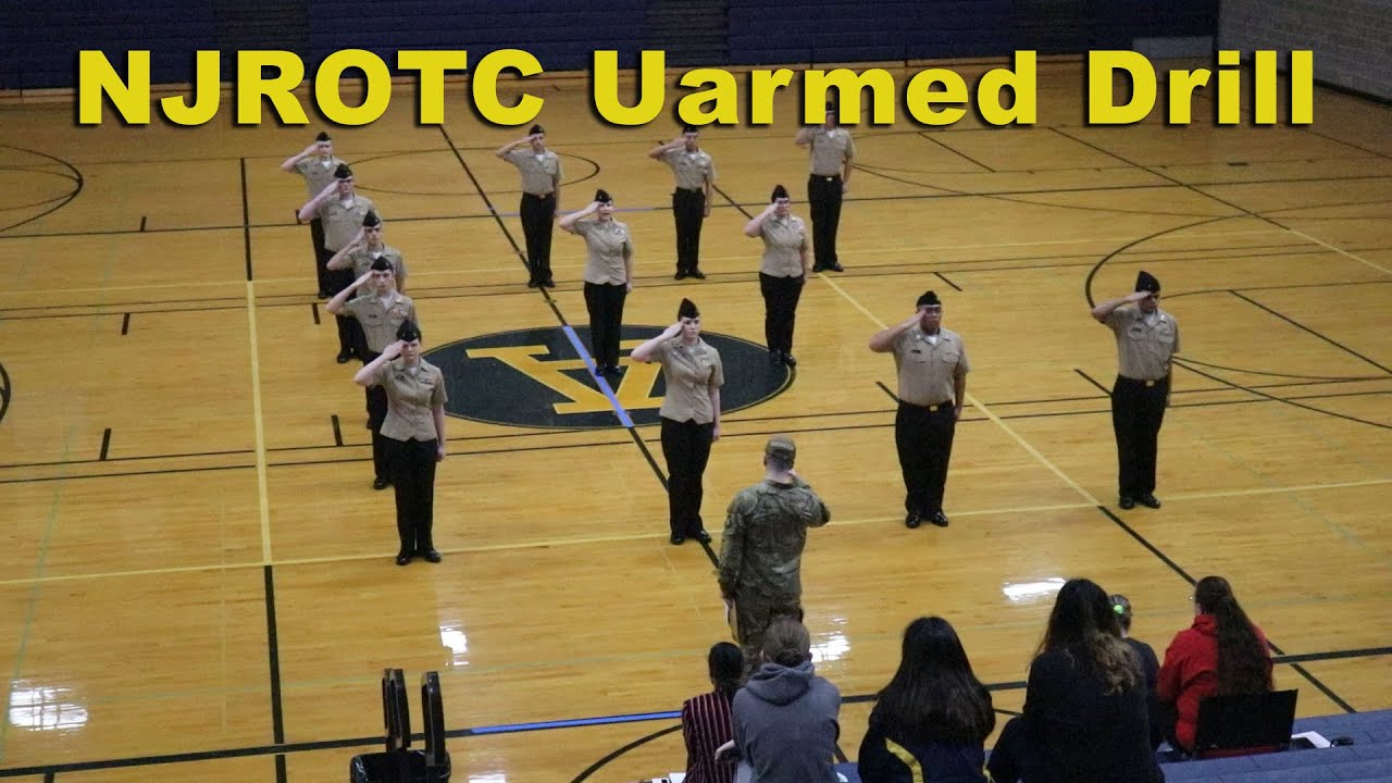 NJROTC Unarmed Drill 2.11.23 - YouTube