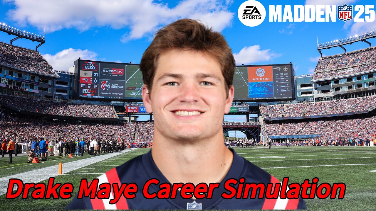 Simulating The NFL Carrer Of Drake Maye! - YouTube