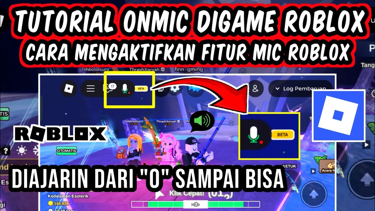 CARA ONMIC ROBLOX || Cara Aktifkan Mikrofon Supaya Bisa Onmic di Roblox ...