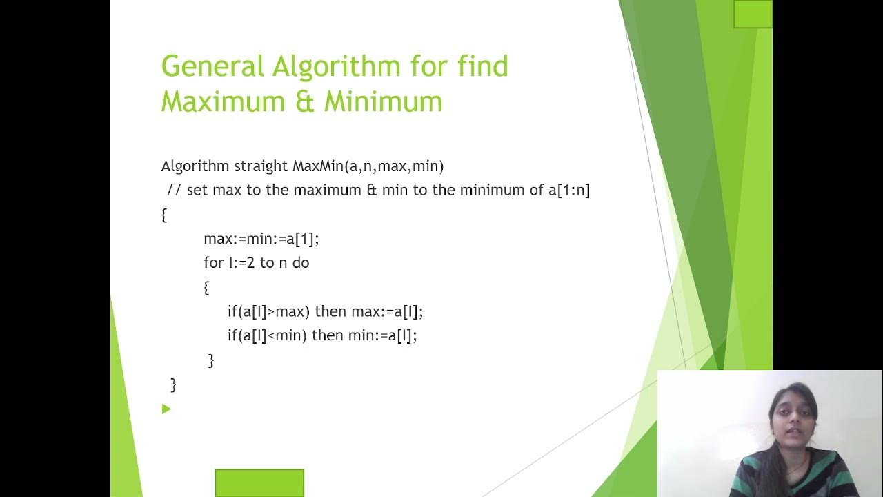 Divide And Conquer Max And Min In Array Youtube