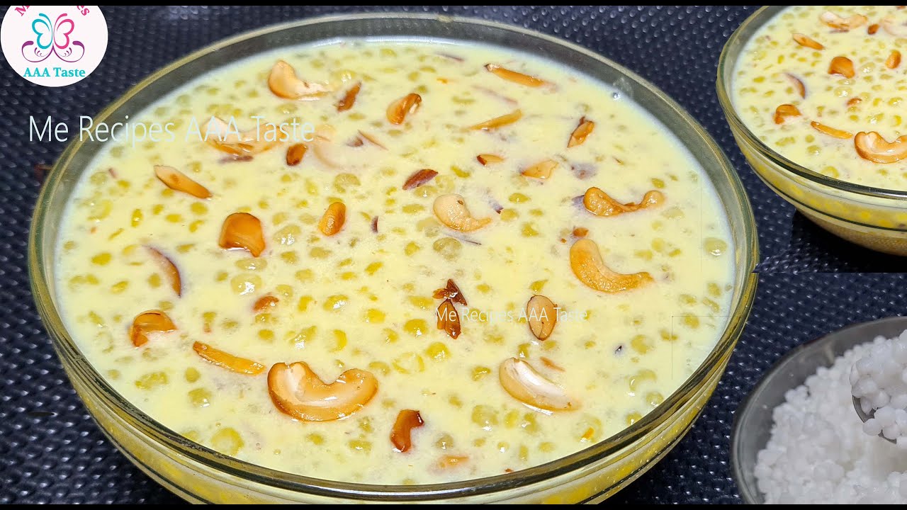 Desserts Recipe Sabudana Kheer |Tapioca Pearls sweet)/ |ಸಬ್ಬಕ್ಕಿ ...