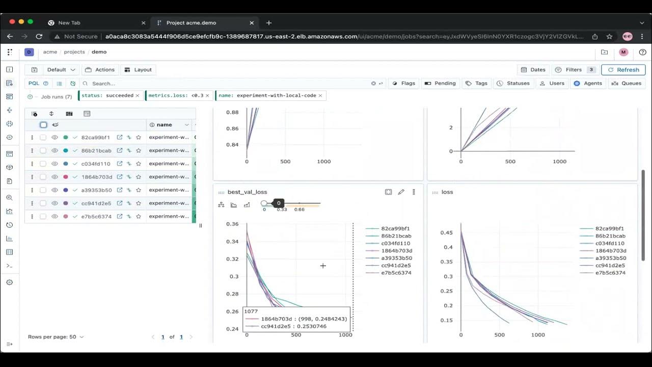 Comparing machine learning experiments in Polyaxon - YouTube