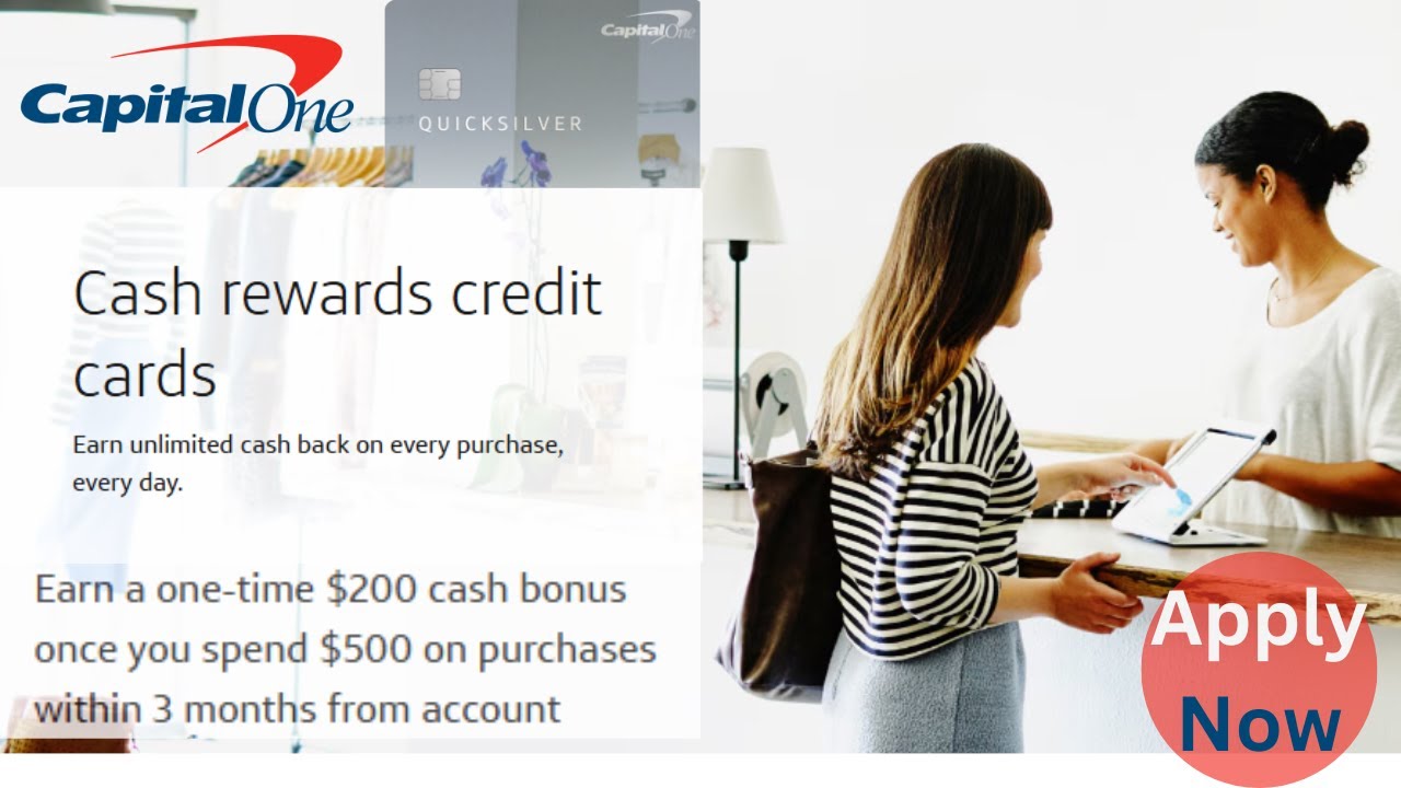 Capital One Bank Cash Reward Credit card Earn $200 when Spend $500 ...