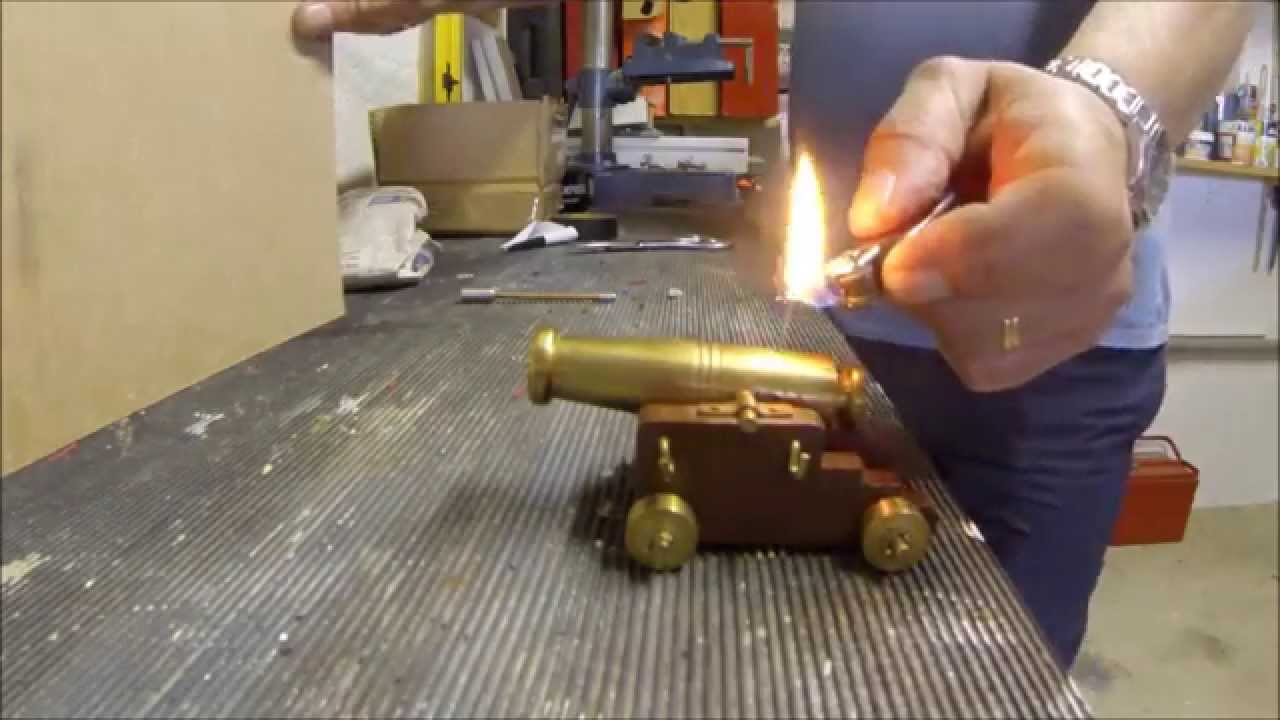 Black Powder Mini Homemade Cannon - YouTube