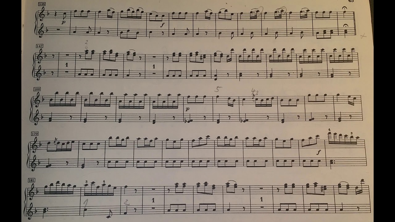 Johann Christian Bach - Sonata F major (4 hands), Rondo - YouTube