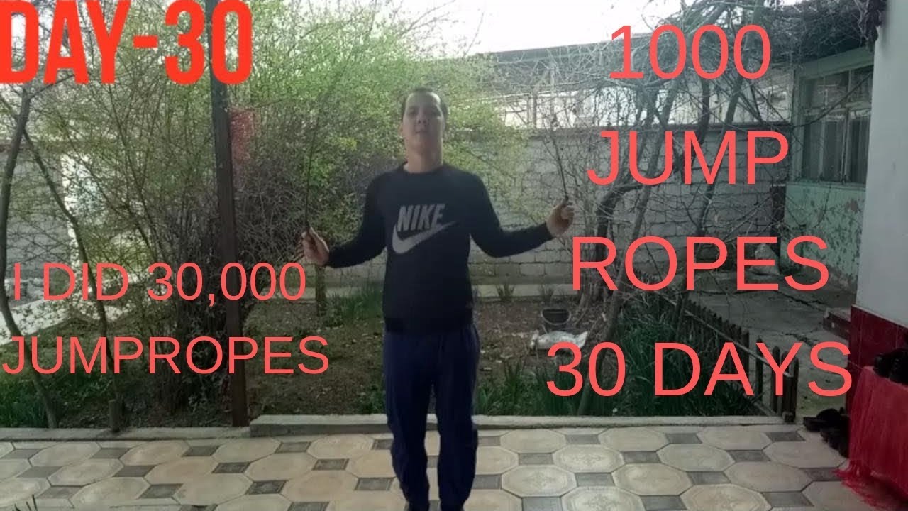 1000 JUMP ROPES CHALLENGE FOR 30 DAYS - YouTube