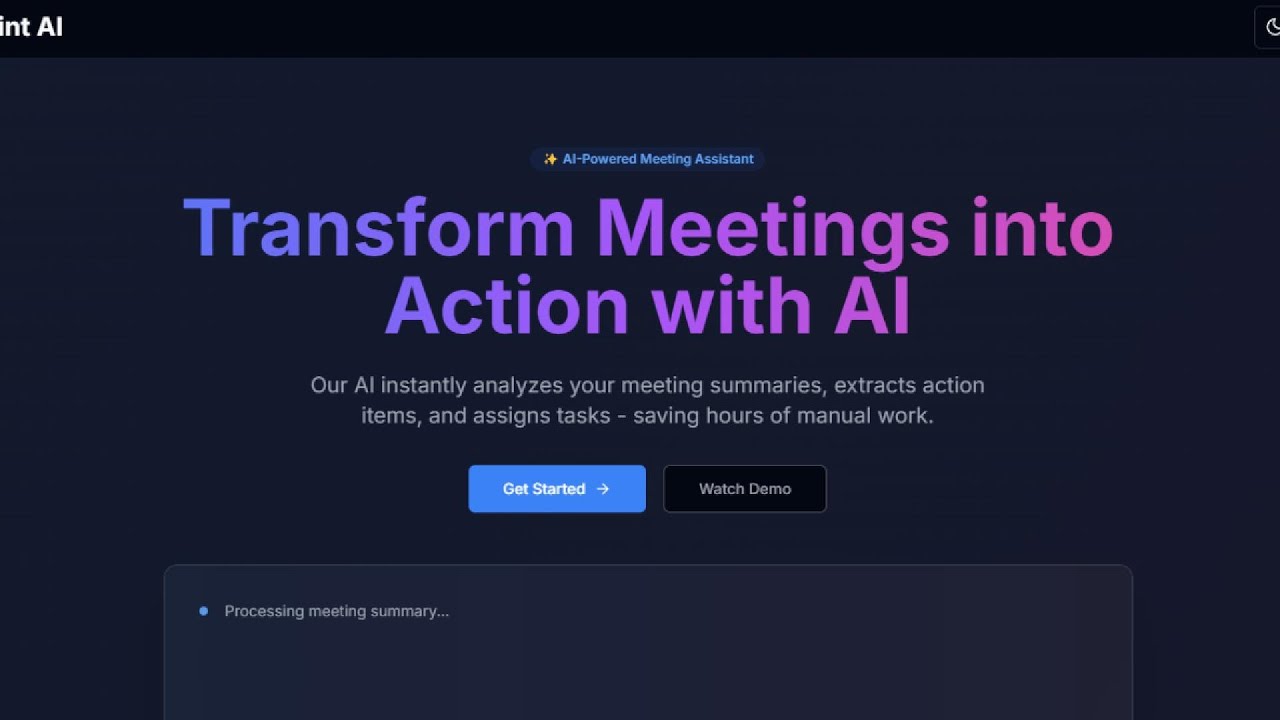 Pinpoint AI - Your Meeting Task Assistant - YouTube