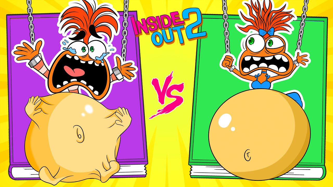 🐾paper diy🐾Rescue Inside Out 2 Anxiety Boy vs Girl Pregnant 😈 ASMR ...