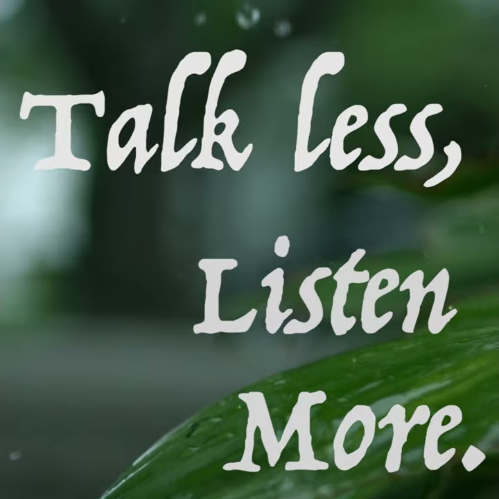 Talk Less, Listen More - YouTube
