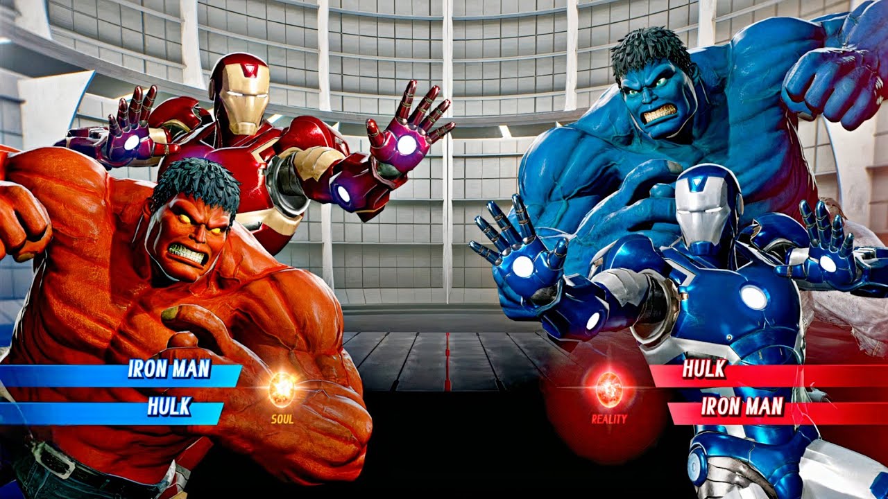 Marvel vs Capcom Infinite - Hulk Iron Man (Red) vs. Hulk Iron Man (Blue ...