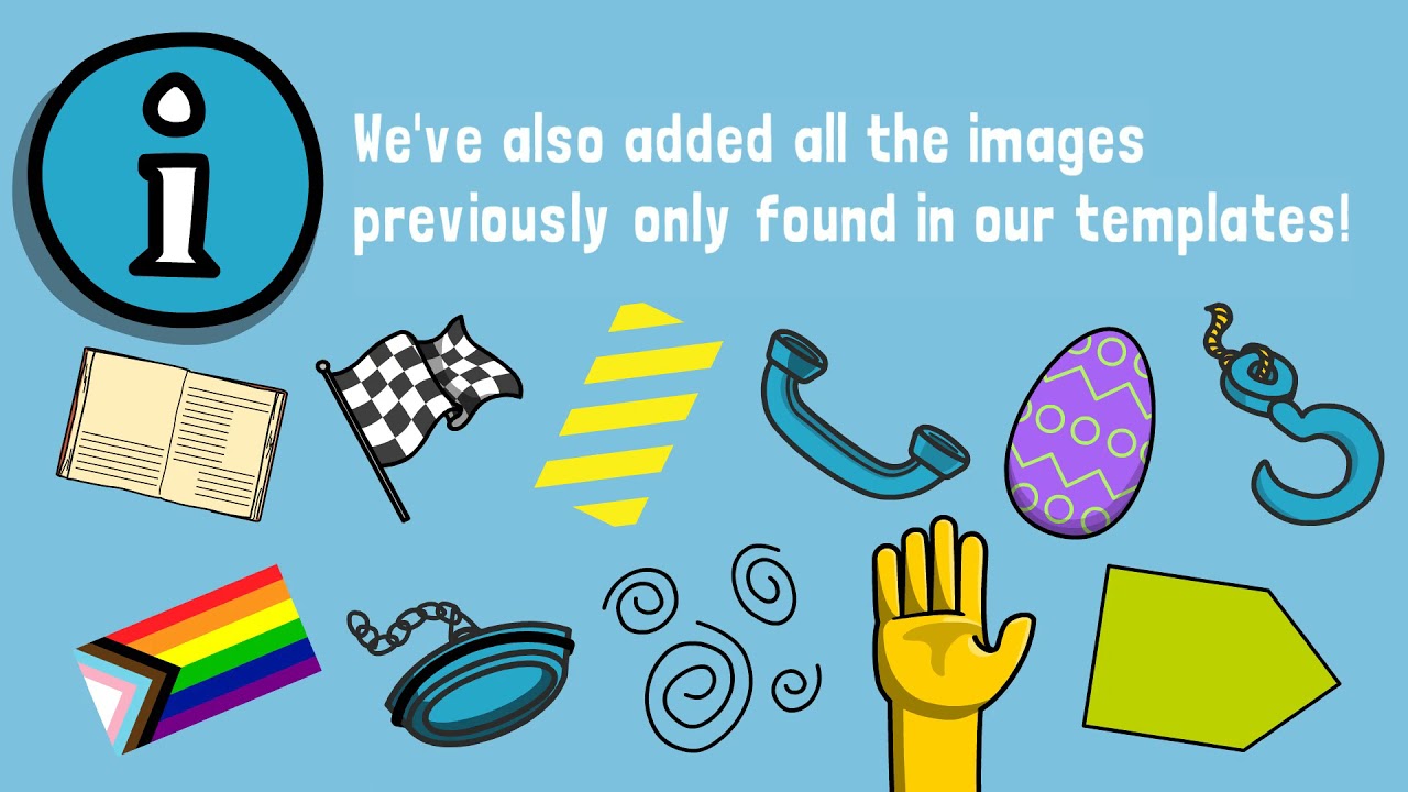 130+ New marketing, icon and template images added to the library ...