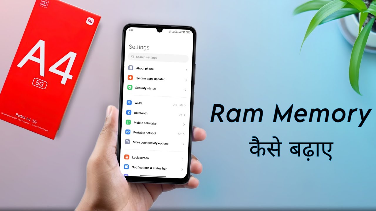 How to RAM Extension in Redmi A4 | Redmi A4 5g me RAM Kaise Badhaye ...