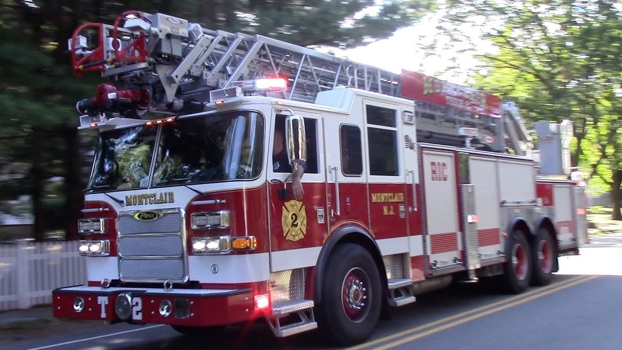 Montclair Fire Department Truck 2 Responding 9-22-17 - YouTube