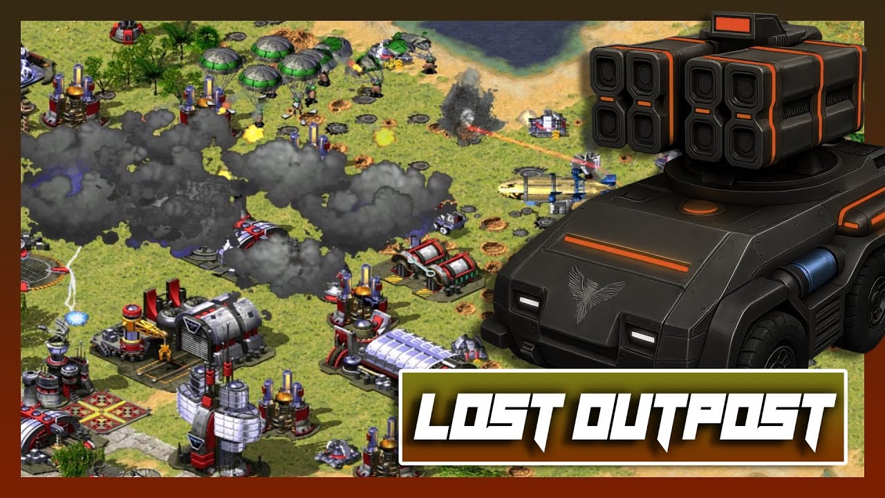 Red Alert 2 | Britain's Lost Outpost | (7 vs 1 + Superweapons) - YouTube