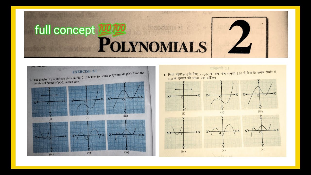 polynomial_10th_class_math_exer_2.1 full concept of graph ...